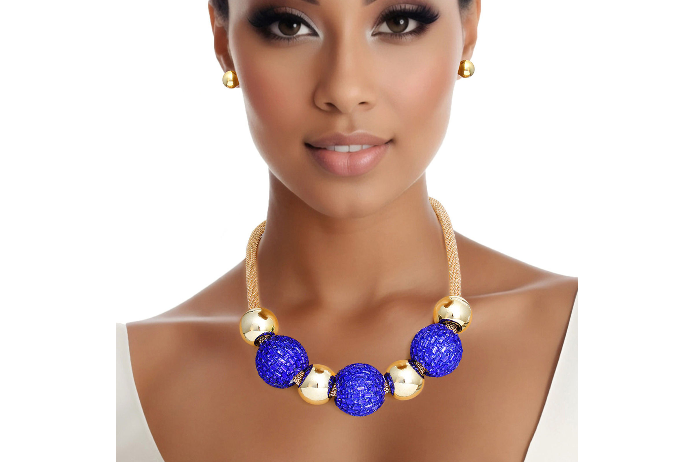 Royal roller blue necklace store