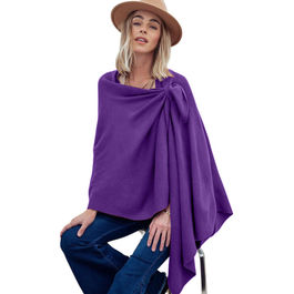 Purple Ruana with Shoulder Strap- Order Wholesale