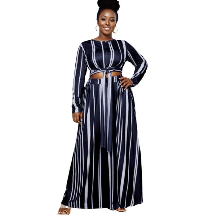 3XL Navy Stripe Outfit Set 3XL Navy Stripe Outfit Set