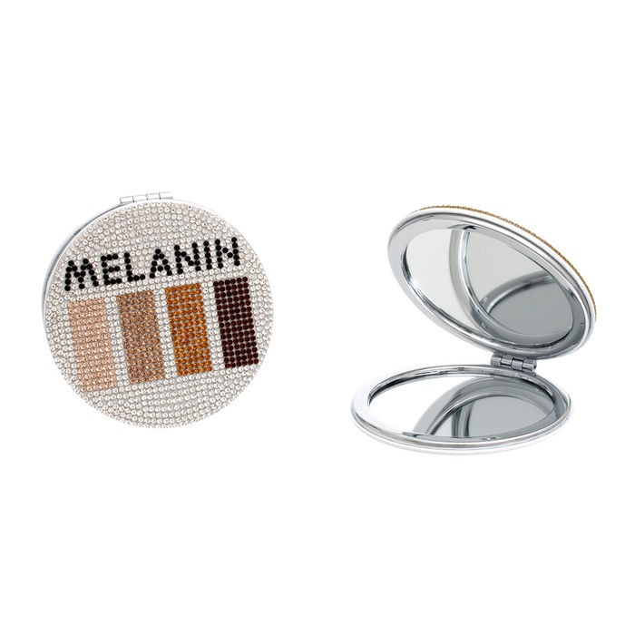 Wholesale Melanin Brown Shades Bling Mirror Compact