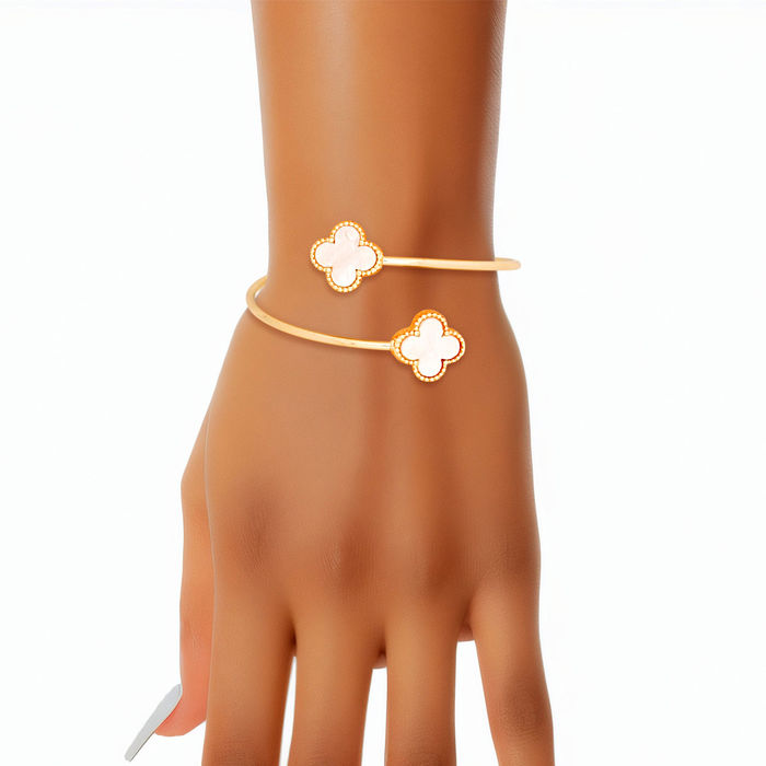 open gold wrap bangle