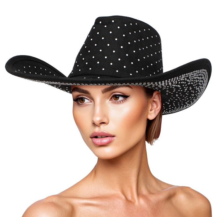 black stylish hat