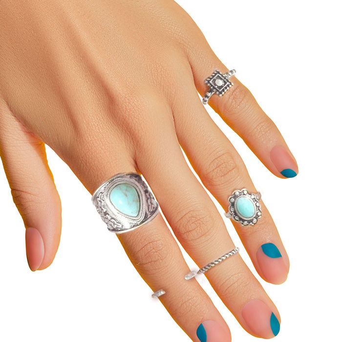 midi rings silver